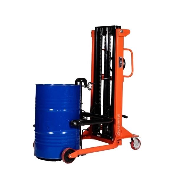 Gerbeur basculeur de fût encadrant 450 kg - Manulevage